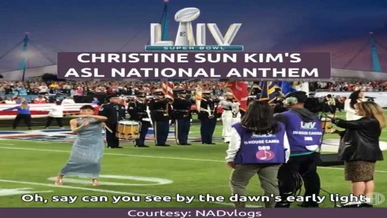 Christine Sun Kim's ASL National Anthem at the Super Bowl LIV 2020