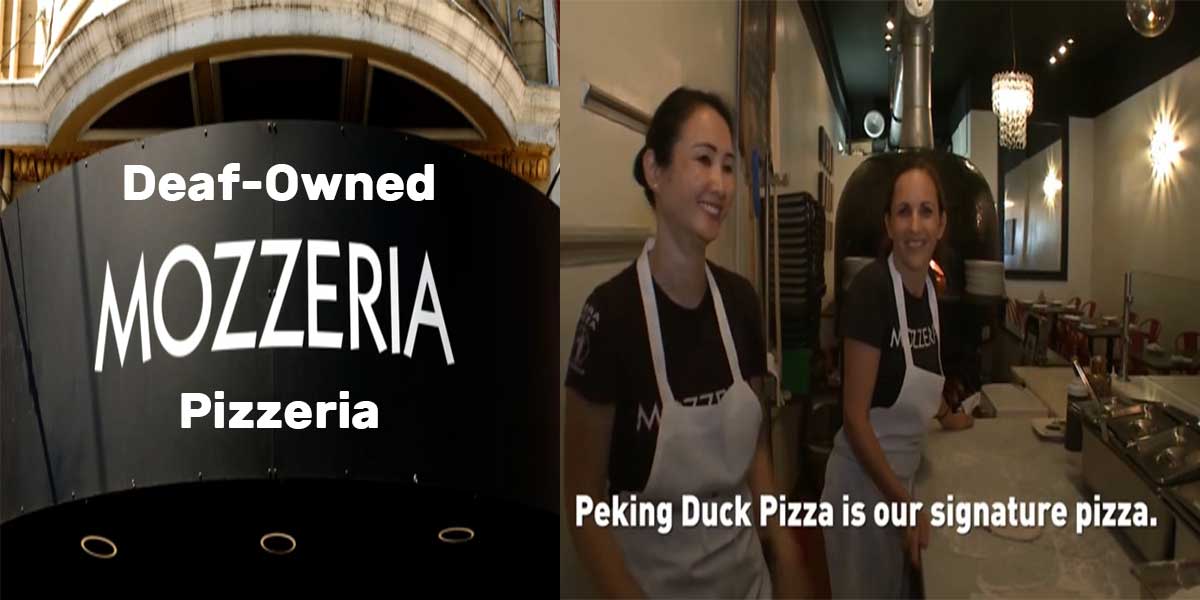 Deaf-Owned Mozzeria Pizzeria's Signature Peking Duck Pizza