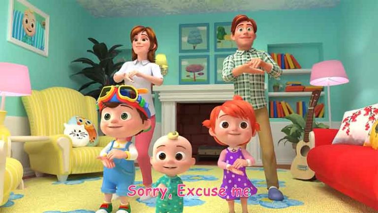 How do you say Sorry in American Sign Language ASL on CoComelon?