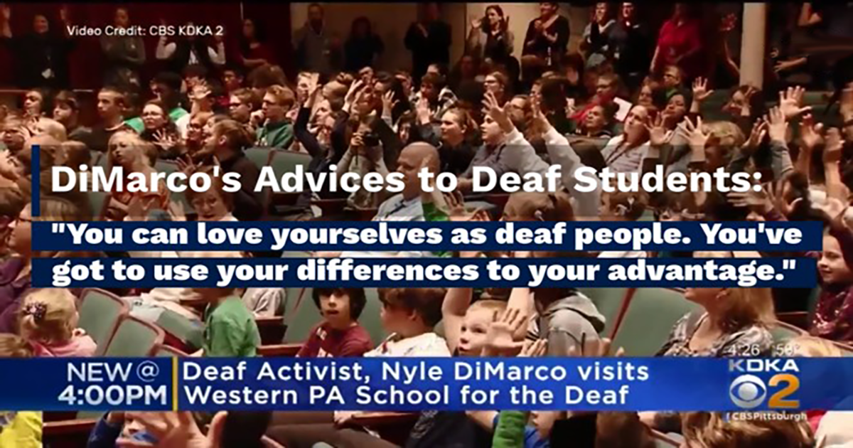 Nyle DiMarco's Visit to The Western Pennsylvania School For The Deaf